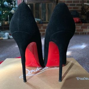 Christian Louboutin | Shoes | Christian Louboutin So Kate Suede Red ...